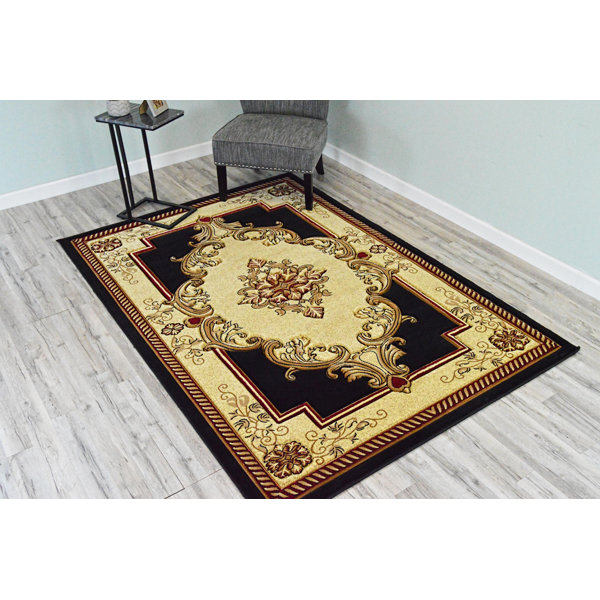 Black-half-moon-rug | Wayfair