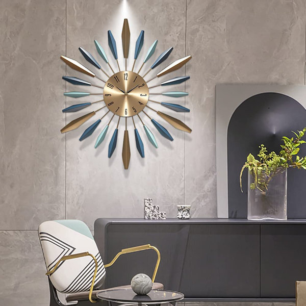 JEMMFHDOT Metal Wall Clock | Wayfair