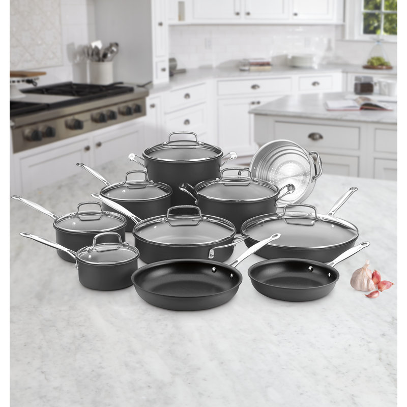 Cuisinart Chef's Classic 17 Piece Hard-Anodized Aluminum Non Stick ...