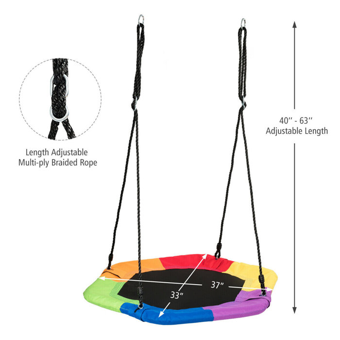 Gymax Portable Hexagon Tree Swing Set & Reviews | Wayfair