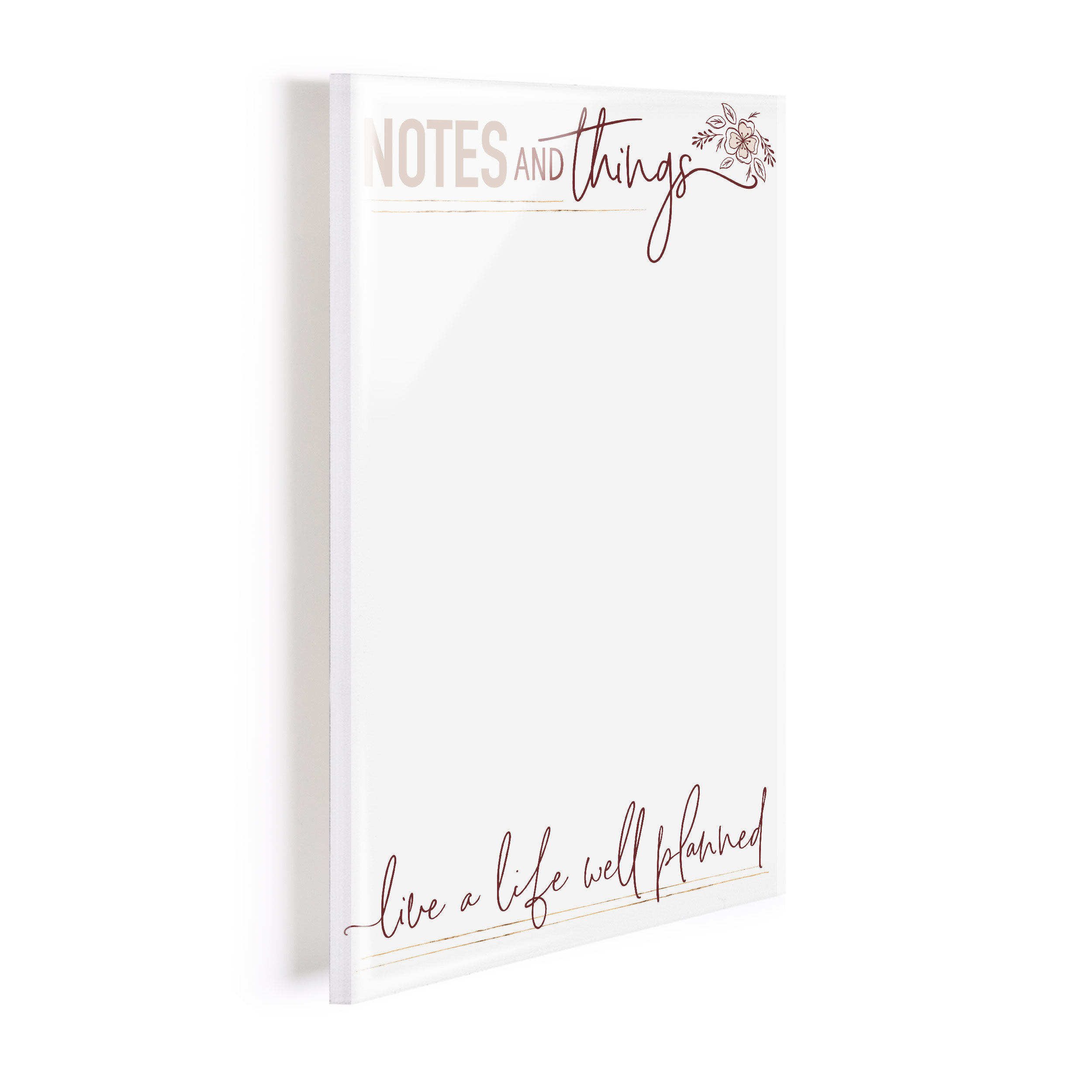 Trinx Notes Wall Mounted Dry Erase Board | Wayfair