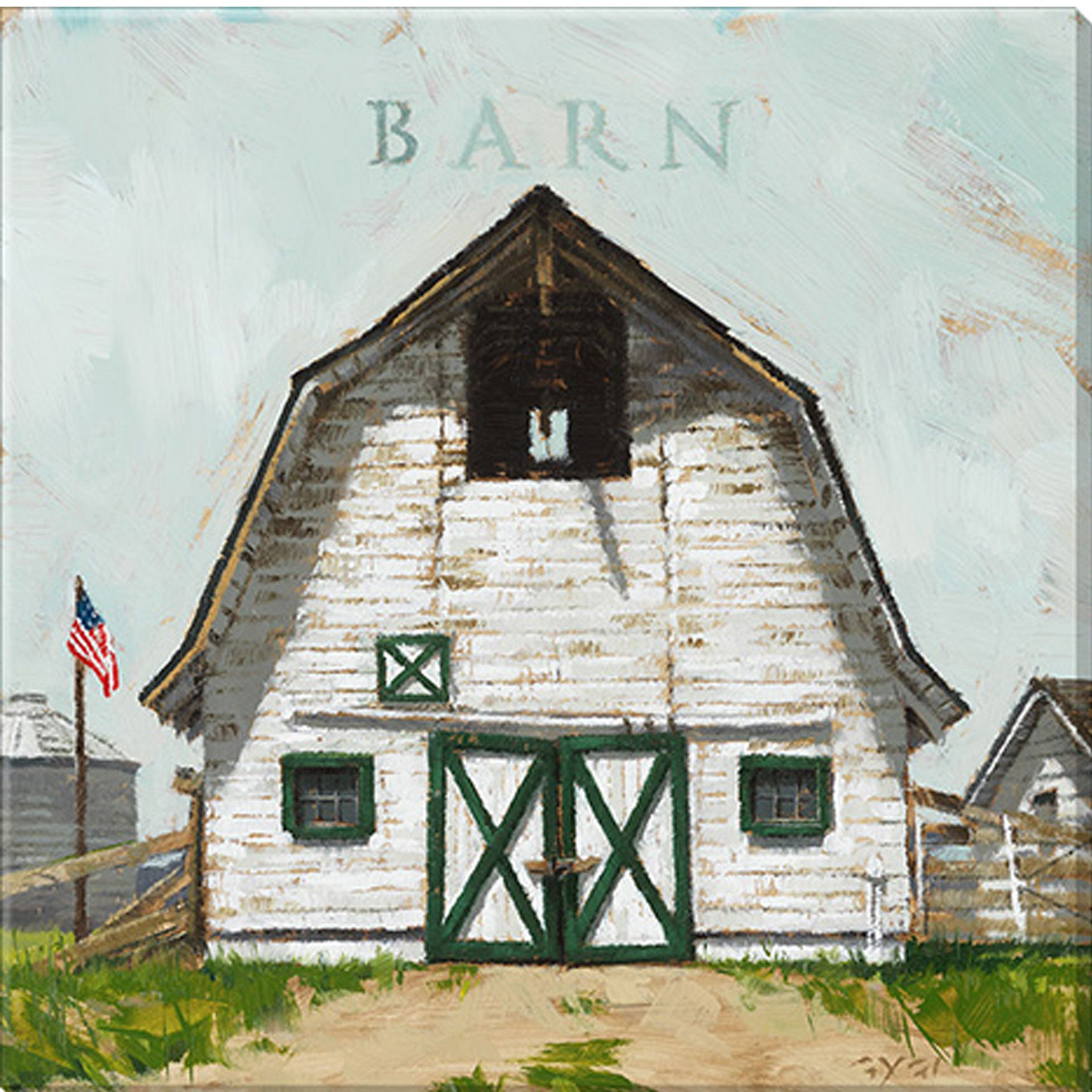 Darren Gygi Home Collection White Barn Giclee Wall Art by Darren Gygi ...