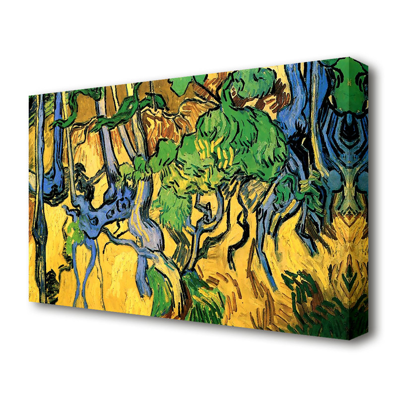 East Urban Home 'Tree Roots and Trunks' by Vincent Van Gogh Oil ...