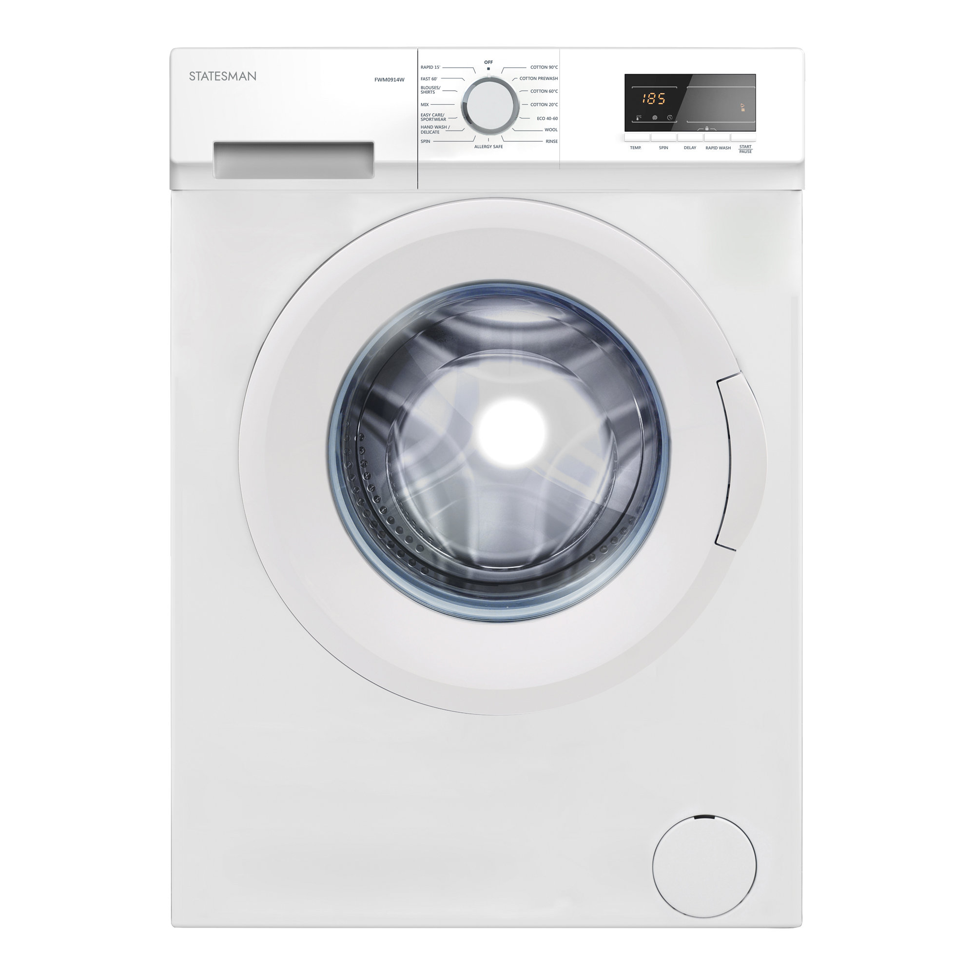 Statesman 0.37 L Front Load Washing Machine Washer in White | Wayfair.co.uk