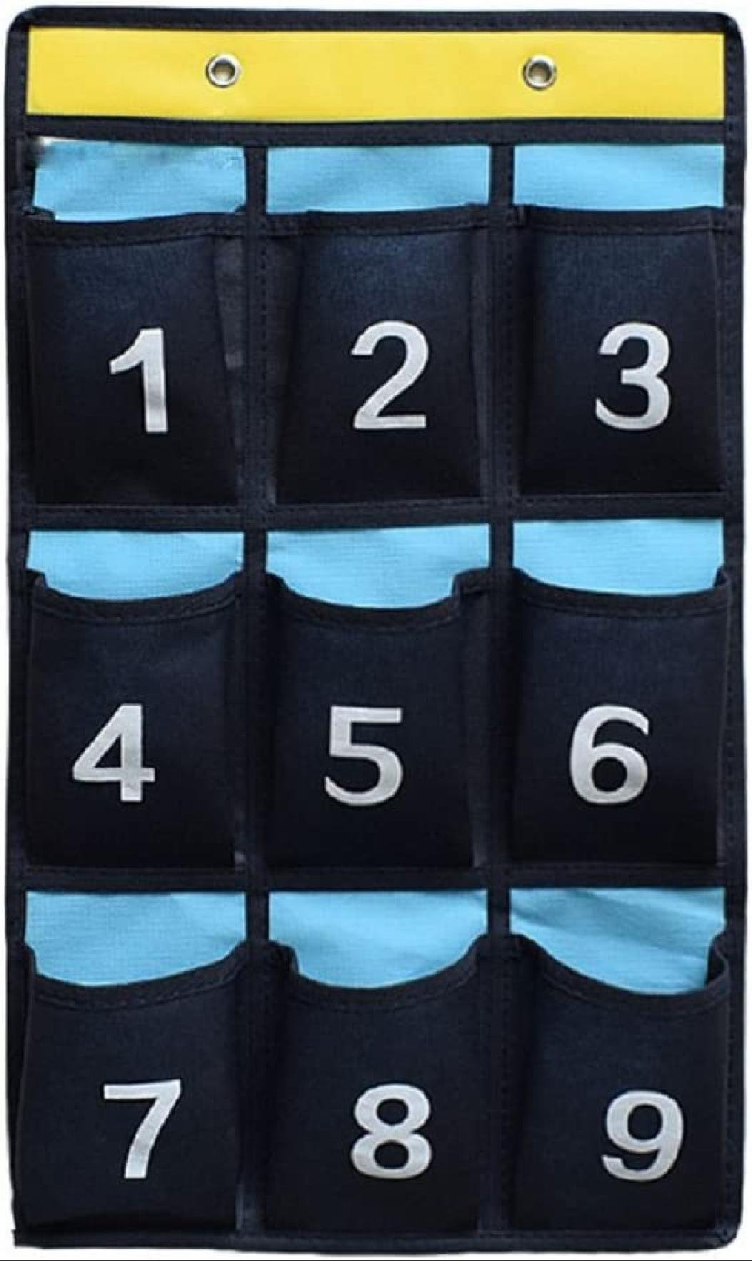 Rebrilliant Kaylae Collection Numbered Organizer Pocket Chart with Wall ...