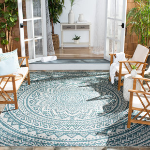 Wayfair | 8' x 10' Teal Outdoor Rugs You'll Love in 2022