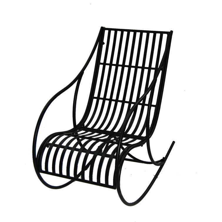 Brambly Cottage Outdoor Tolar Rocking Metal Chair | Wayfair.co.uk