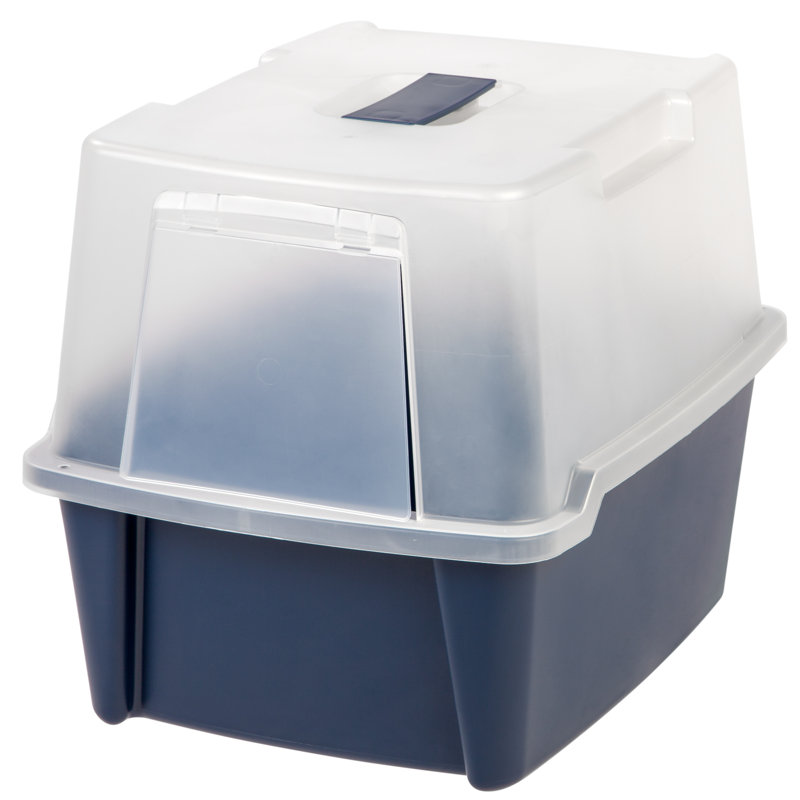 IRIS Plastic Enclosed Standard Litter Box & Reviews | Wayfair