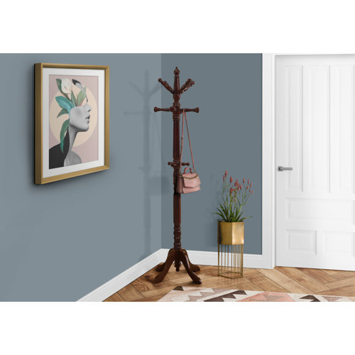 Astoria Grand Coat Rack, Hall Tree, Free Standing, 11 Hooks, Entryway ...