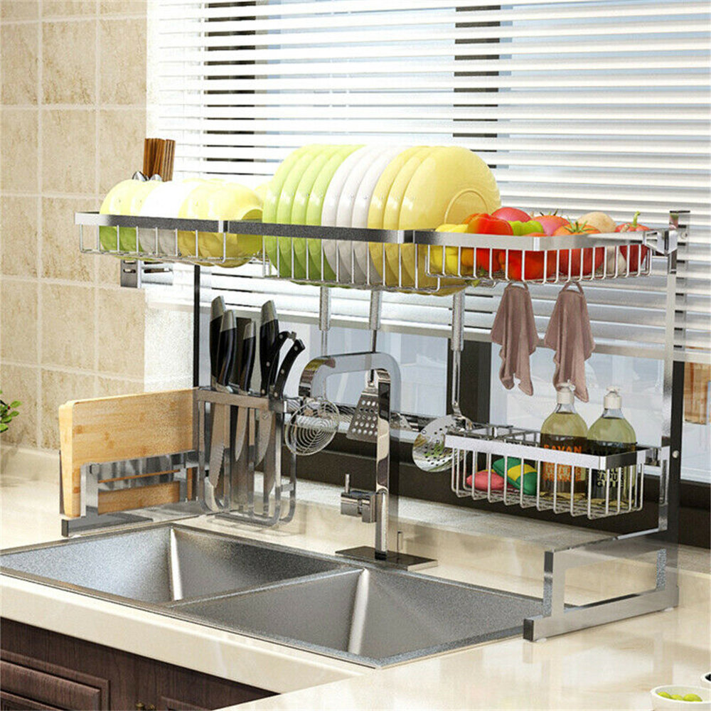 Boshen Stainless Steel 2 Tier Dish Rack | Wayfair