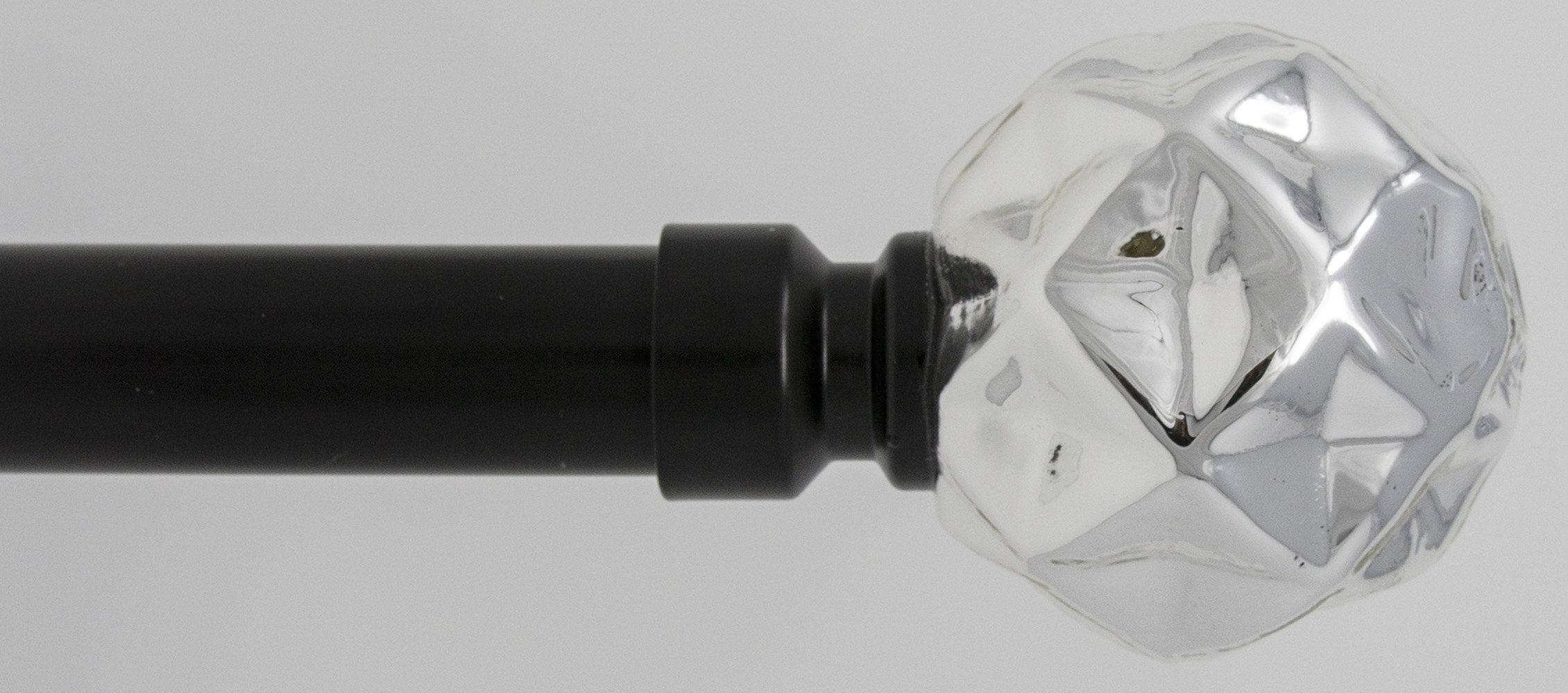 Alcott Hill® Ulloa Mercury Glass Ball Single Curtain Rod | Wayfair