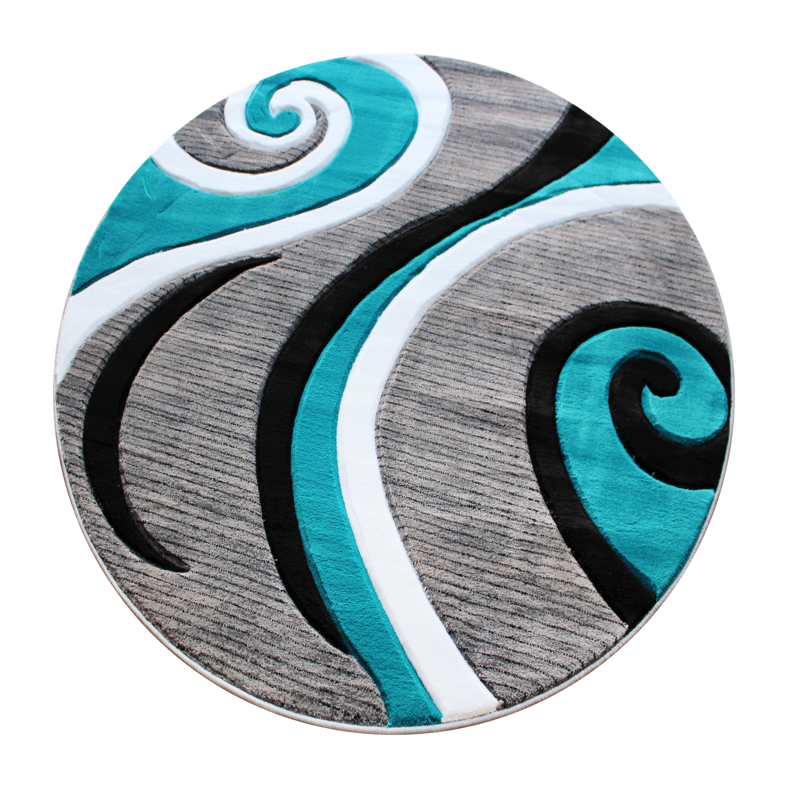 Orren Ellis Skaghe Modern High-Low Sculpted Swirl Design Abstract Area ...