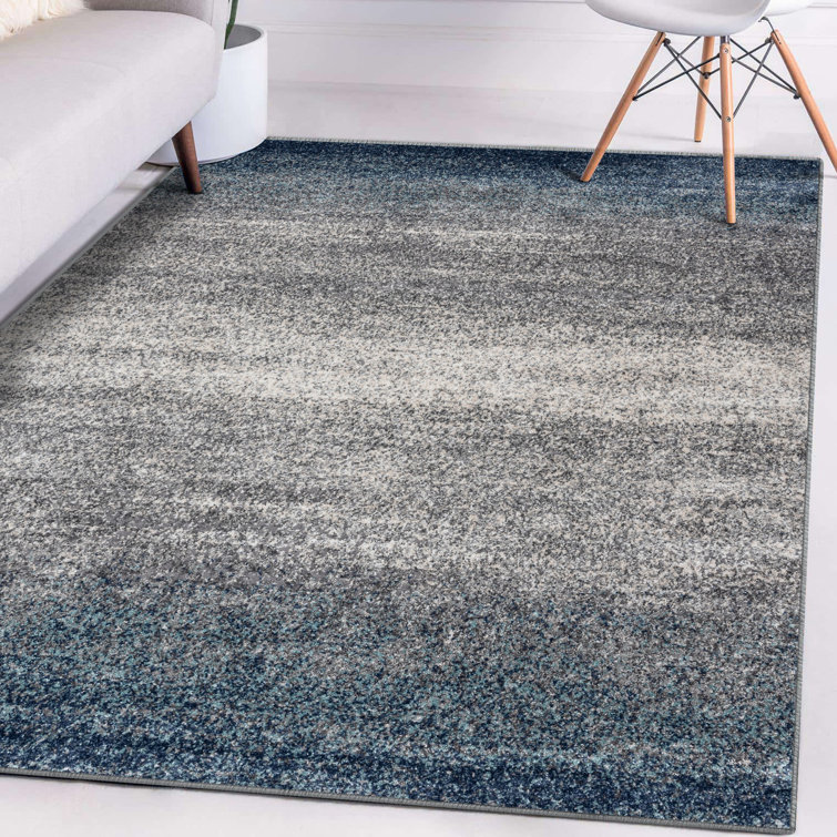 17 Stories Sabahat Ombre Blue Area Rug & Reviews | Wayfair