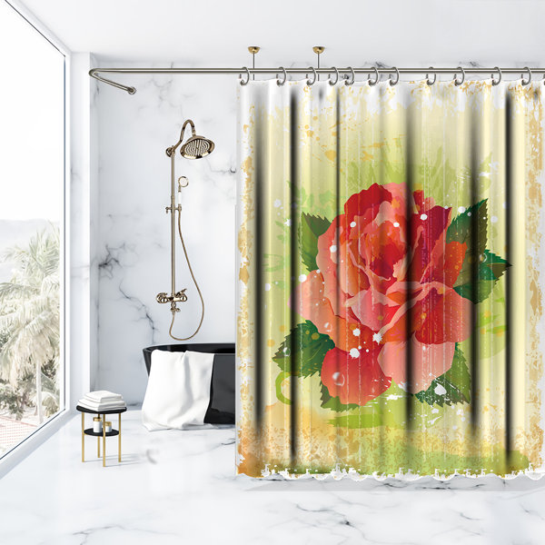 Red Barrel Studio® 13 Piece Shower Curtain Set + Hooks | Wayfair