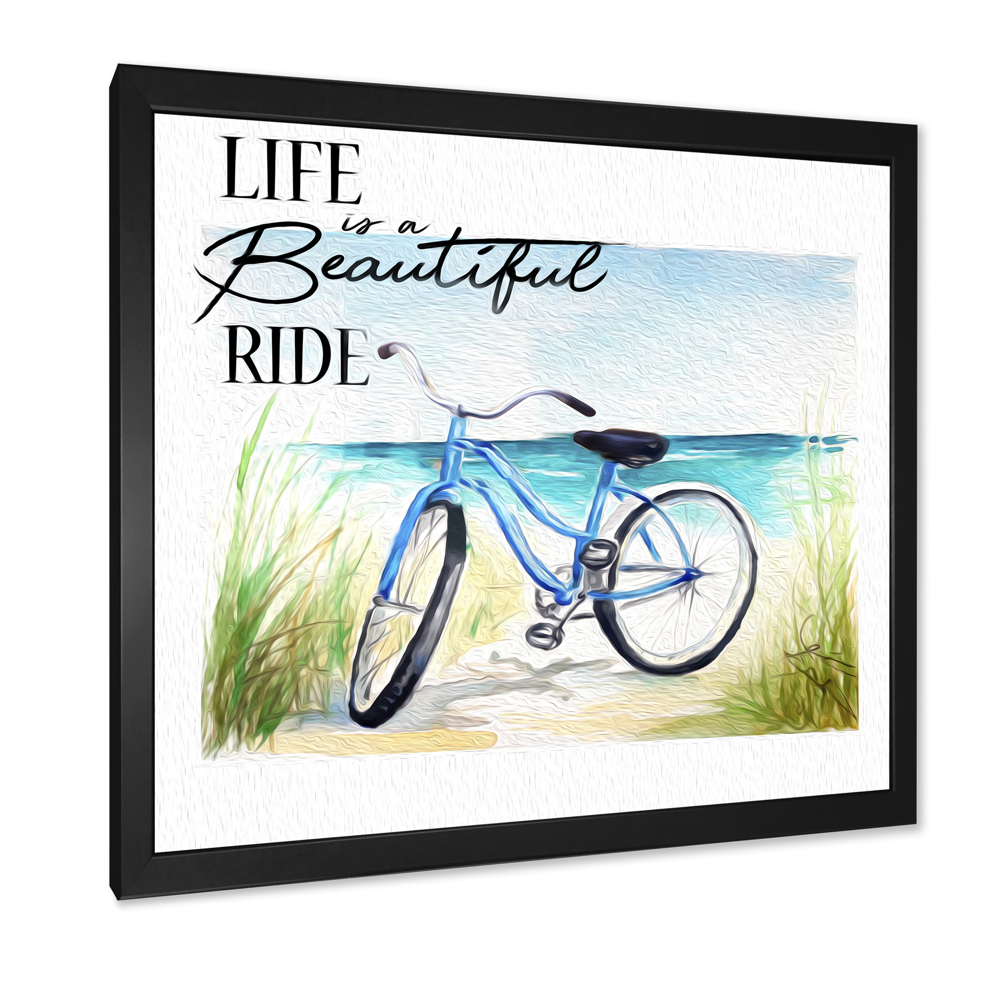 Highland Dunes Bicycle Life If Beautiful At The Beach - on | Wayfair