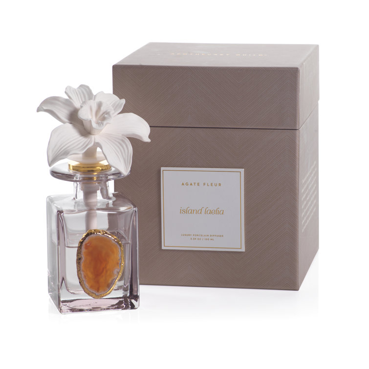 Zodax Agate Flower Porcelain Diffuser | Wayfair