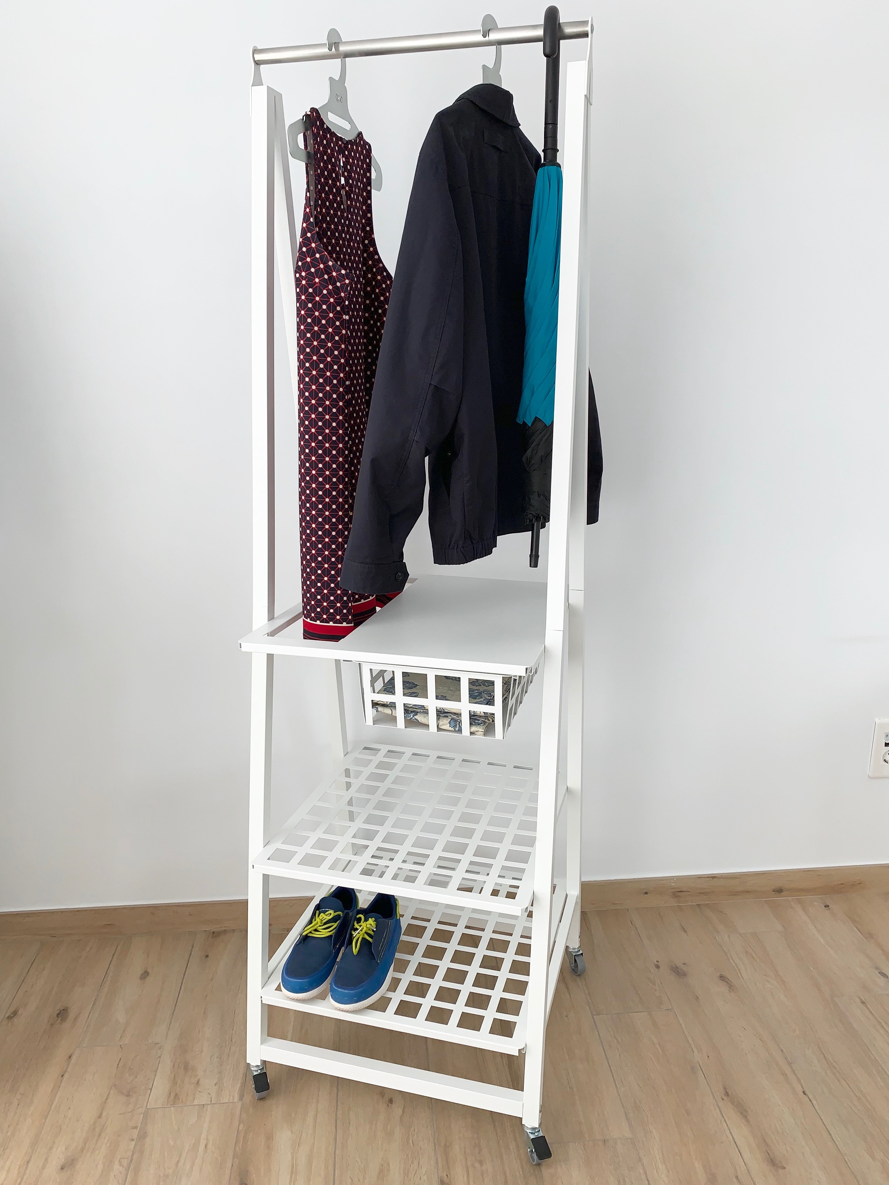 Rebrilliant Jemi 23.22'' Rolling Clothes Rack | Wayfair