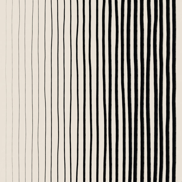 Latitude Run® Black Vertical Lines - Wrapped Canvas Graphic Art | Wayfair