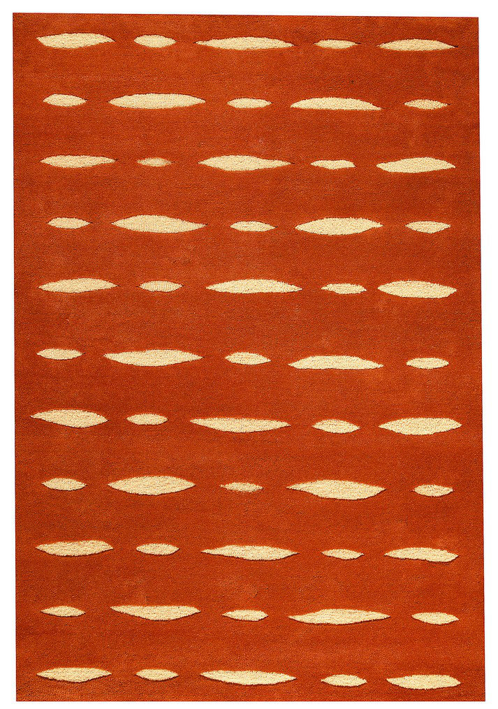 Latitude Run® Handmade Tufted Wool Orange Area Rug & Reviews | Wayfair