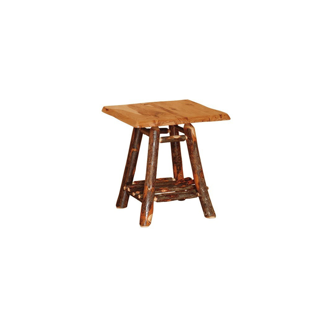 Loon Peak® Aigars 24'' Tall Solid Wood End Table | Wayfair