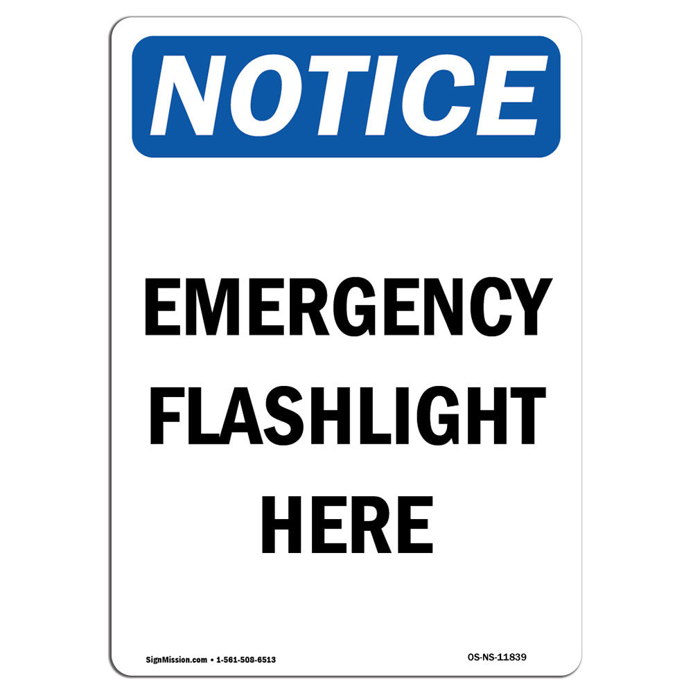 SignMission Emergency Flashlight Here Sign | Wayfair