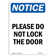 SignMission Please Do Not Lock The Door Sign | Wayfair