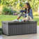 Dakota Fields Keter Garden Storage Box Darwin 380L Grey | Wayfair.co.uk