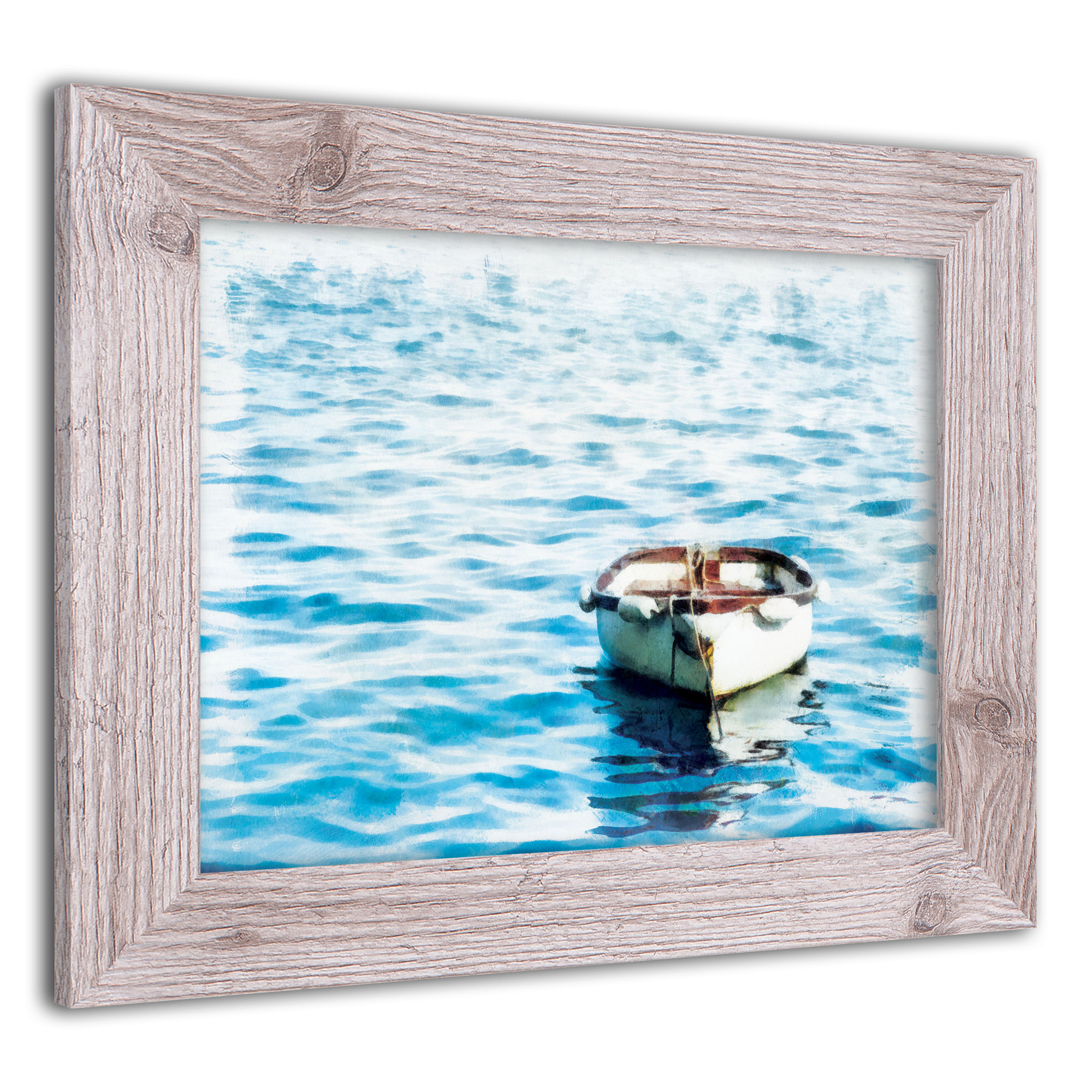 Longshore Tides Ocean Boat - Picture Frame Painting | Wayfair