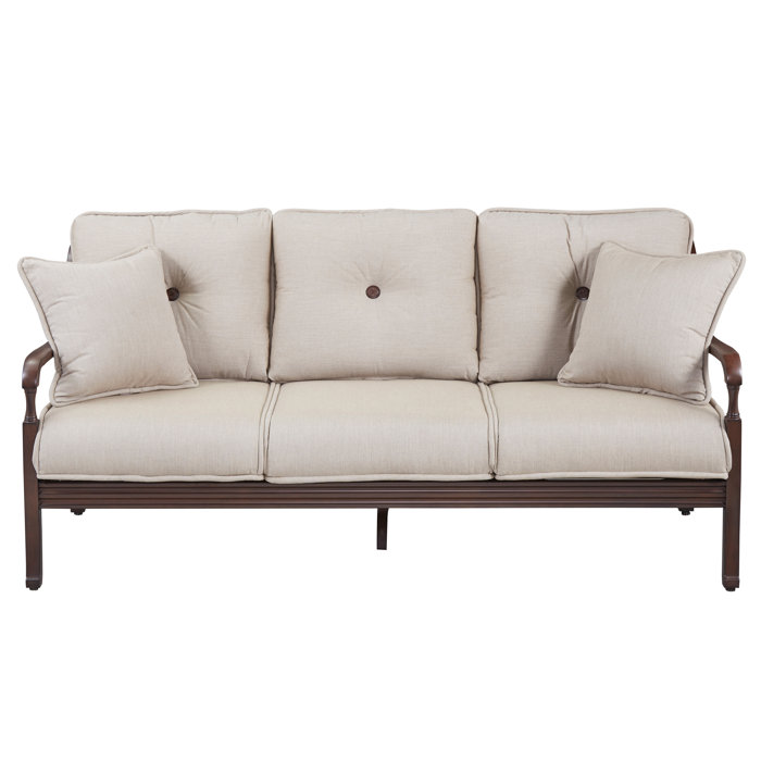 Canora Grey Bade Patio Sofa with Cushions | Wayfair