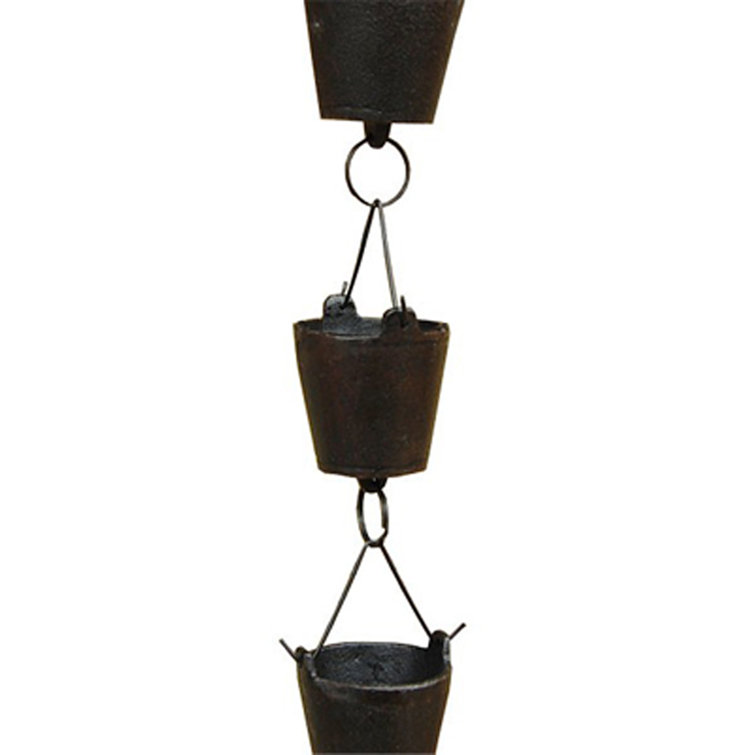 August Grove® Minster Bucket Rain Chain | Wayfair