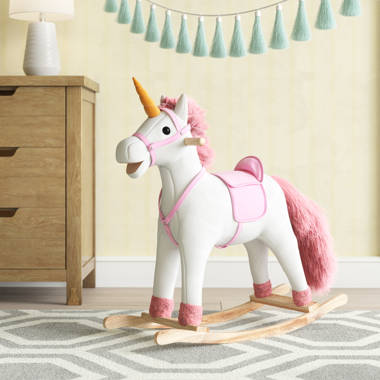 Happy Trails Unicorn Plush Rocking Horse & Reviews | Wayfair