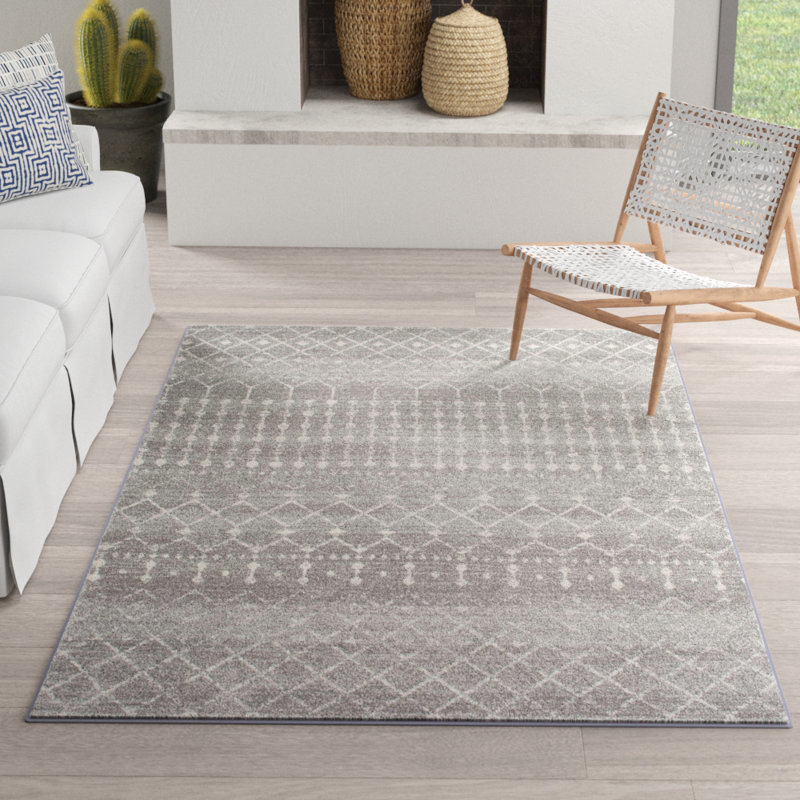 Mistana Clair Dark Gray Area Rug & Reviews | Wayfair
