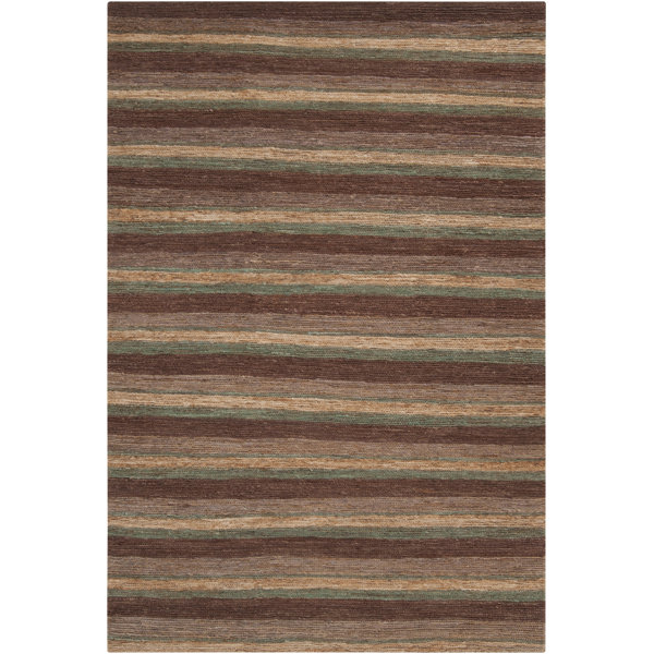 Union Rustic Jaysha Handmade Flatweave Jute/Sisal Hot Cocoa Rug | Wayfair
