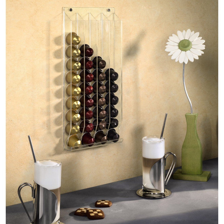 The Holiday Aisle® Stillwater Wall Mounted Acrylic Nespresso Coffee ...