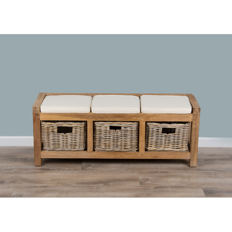 Union Rustic Alyson Wood Storage Bench & Reviews | Wayfair.co.uk