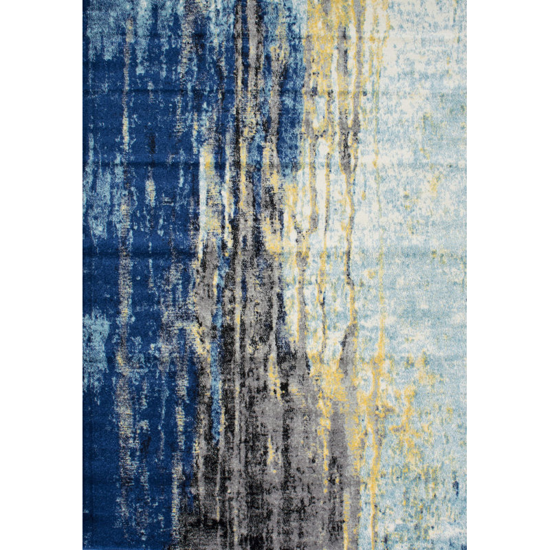 Trent Austin Design Stevensville Bright Blue/Light Blue Area Rug ...