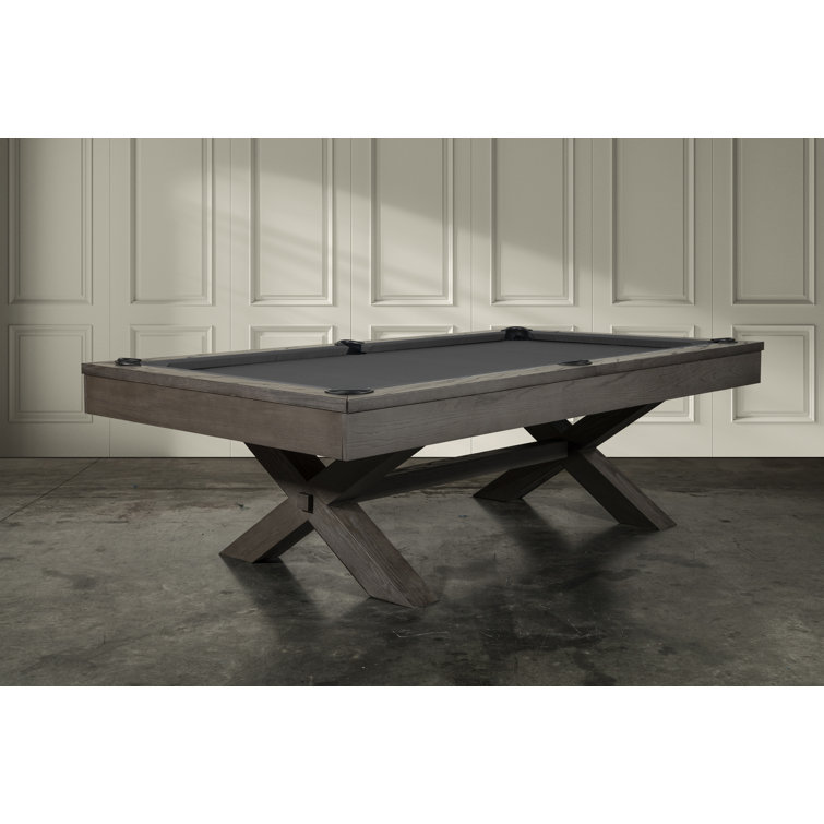 Nixon Billiards Crissycross 8' Slate Pool Table with Professional ...