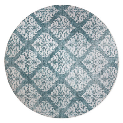 Round Teal Area Rugs You'll Love in 2020 | Wayfair
