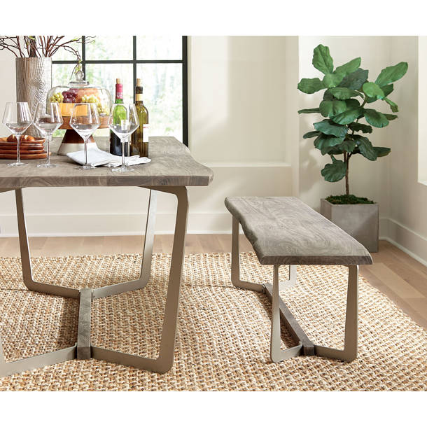 Union Rustic Lemay Iron Trestle Dining Table & Reviews | Wayfair