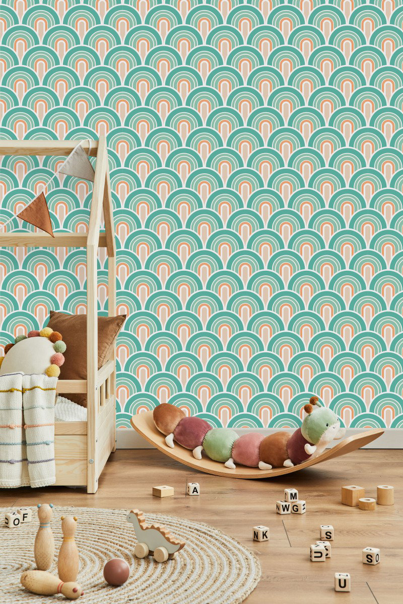 Ivy Bronx Kenjal Peel & Stick Geometric Wallpaper | Wayfair