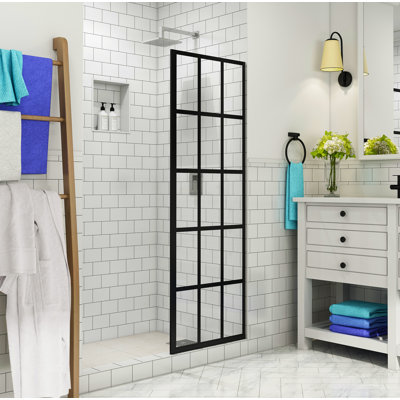 Fixed Panel Glass Shower Wall | Wayfair