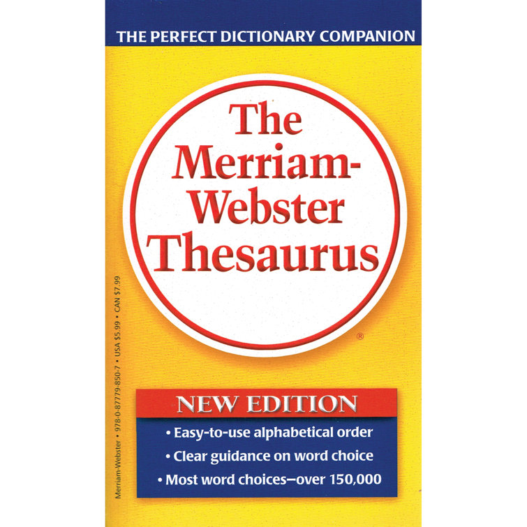 Merriam Websters Thesaurus Paperbck Book | Wayfair