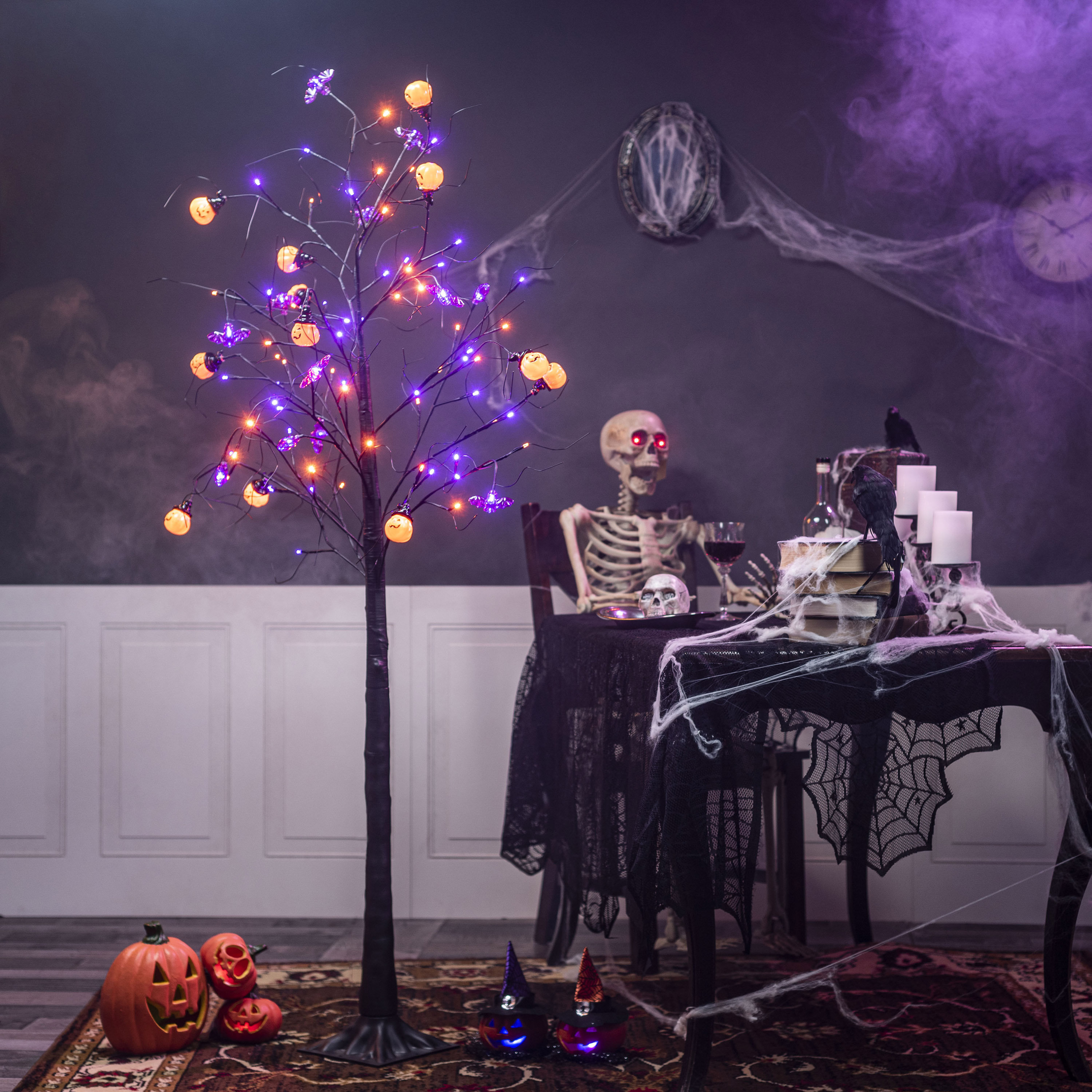 The Holiday Aisle® Spooky Tree Lighted Display | Wayfair