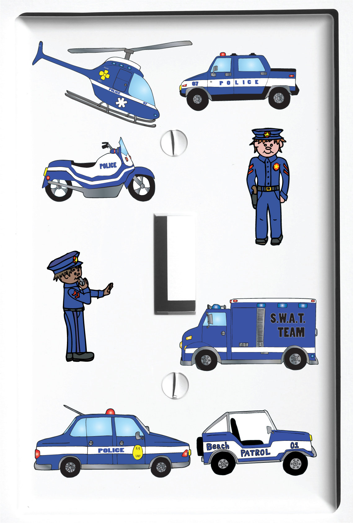 Presto Chango Decor Police 1-Gang Toggle Light Switch Wall Plate | Wayfair