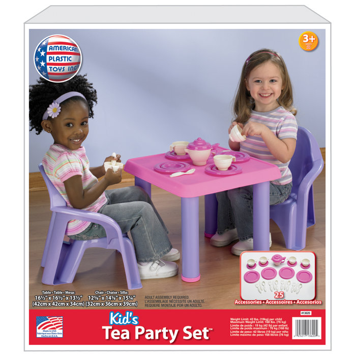 American Plastic Toys 25 Piece Tea Party Set & Reviews | Wayfair