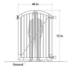 WamBamTraditionalFence 6 ft. H x 4 ft. W Traditional Gate & Reviews ...