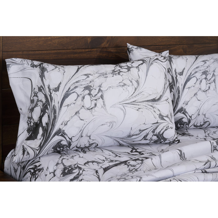 THE ART OF MARBLING Sheet Set | Wayfair