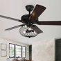 Williston Forge 52'' Smithville LED Caged Ceiling Fan with Remote ...