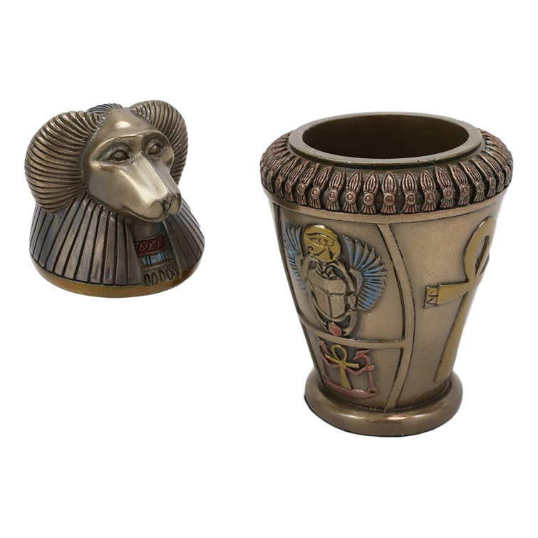 Bungalow Rose Ancient Egyptian Gods and Deities Hapi Canopic Jar Urn ...