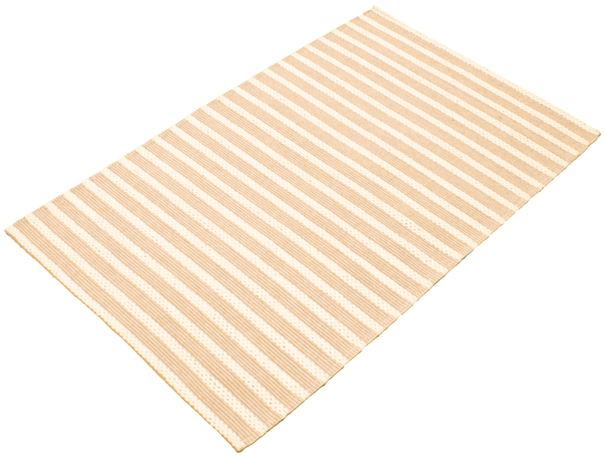 Gracie Oaks Baltierra Handmade Braided Wool Beige/White Rug | Wayfair